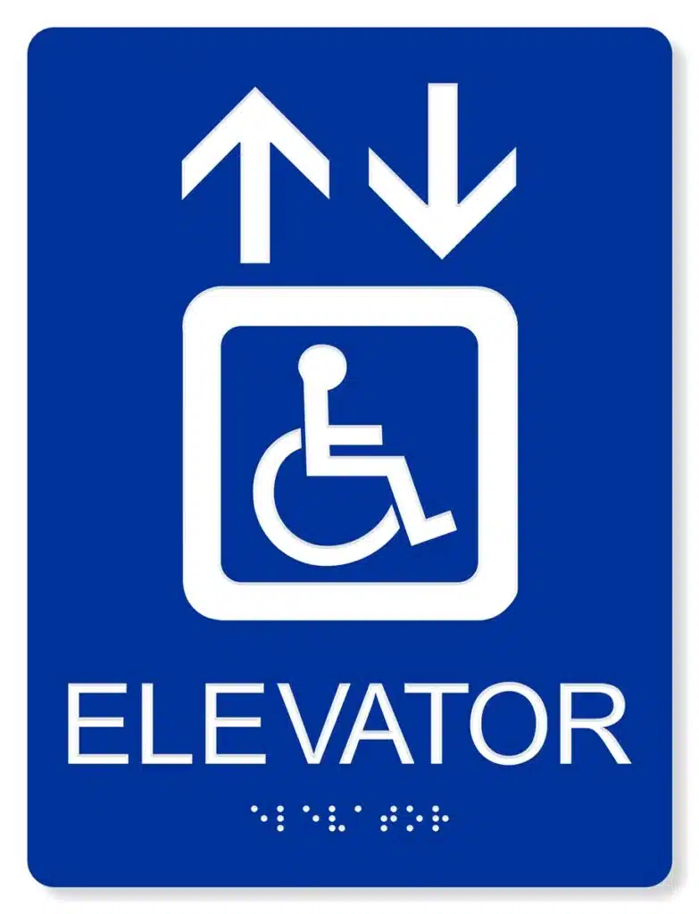 ADA Accessible Elevator Signs | Custom + Braille Signage