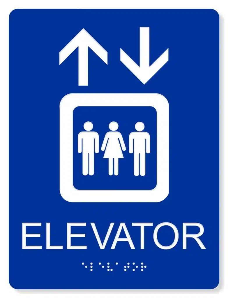 ADA Compliant Elevator Sign | Customization + Braille