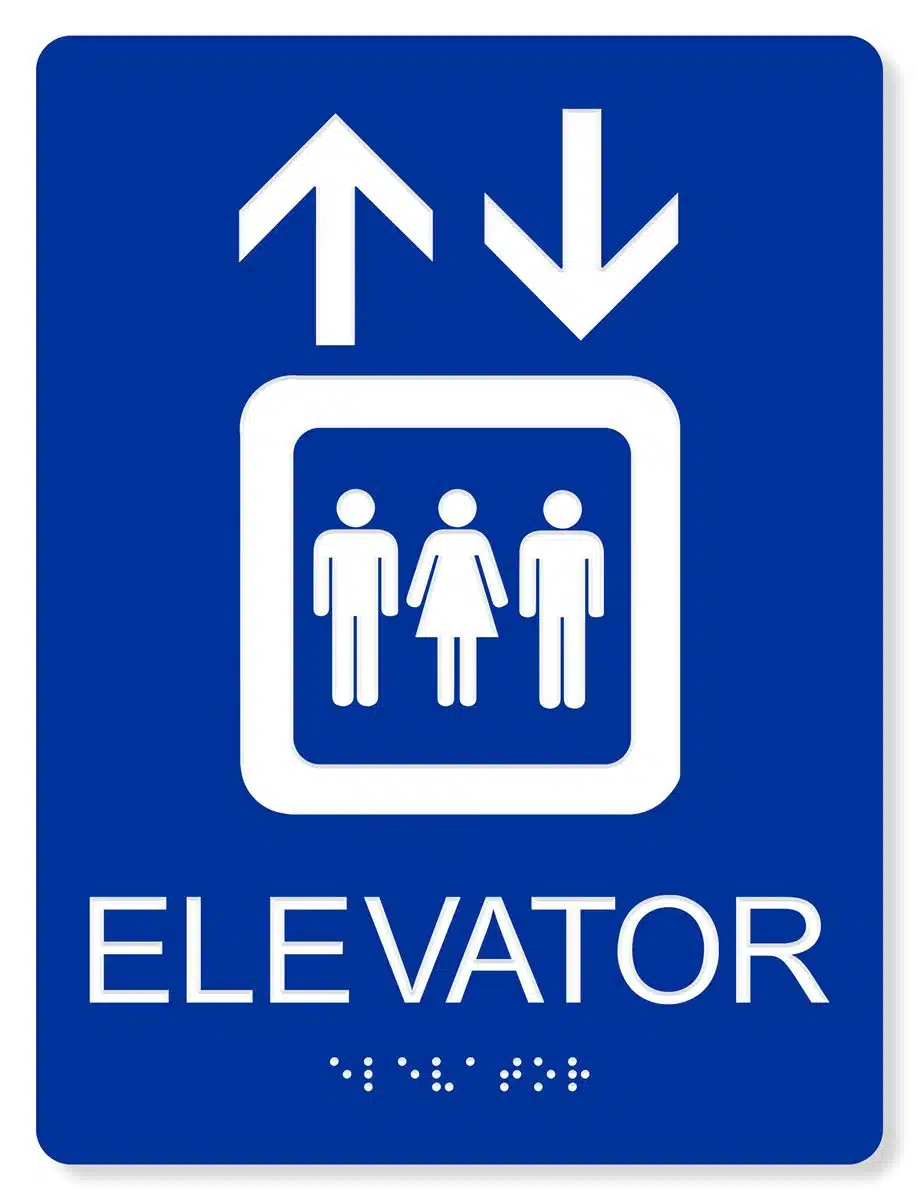 ADA Compliant Elevator Sign | Customization + Braille