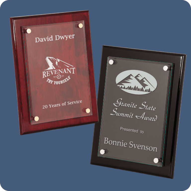 9x12 Floating Glass Plaque Award