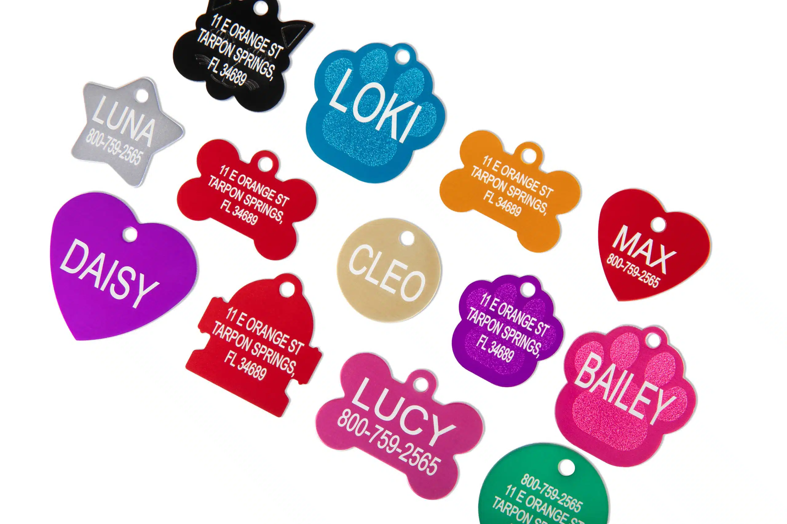 Engraved Pet Tags | Custom Aluminium Dog Tags, Cat Tags