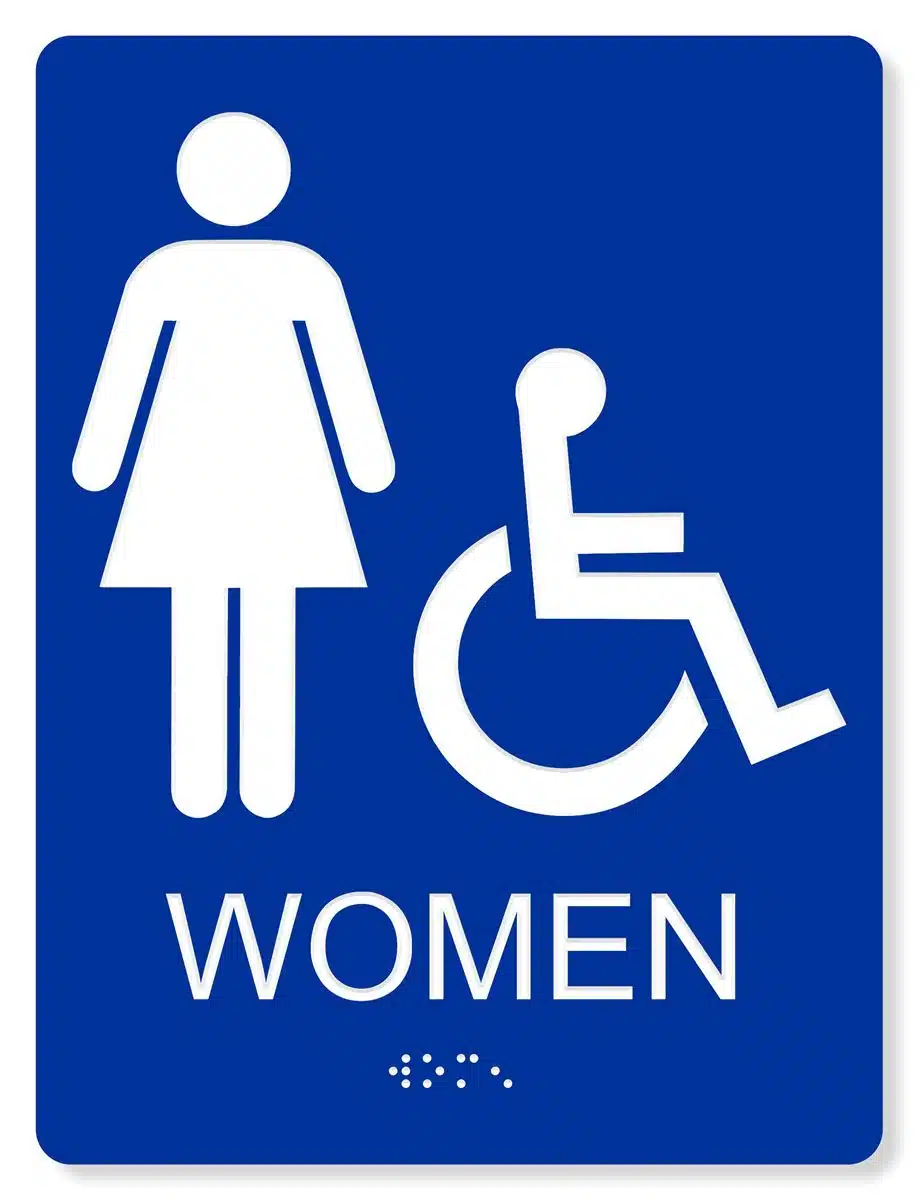 ADA Compliant Women's Restroom Sign